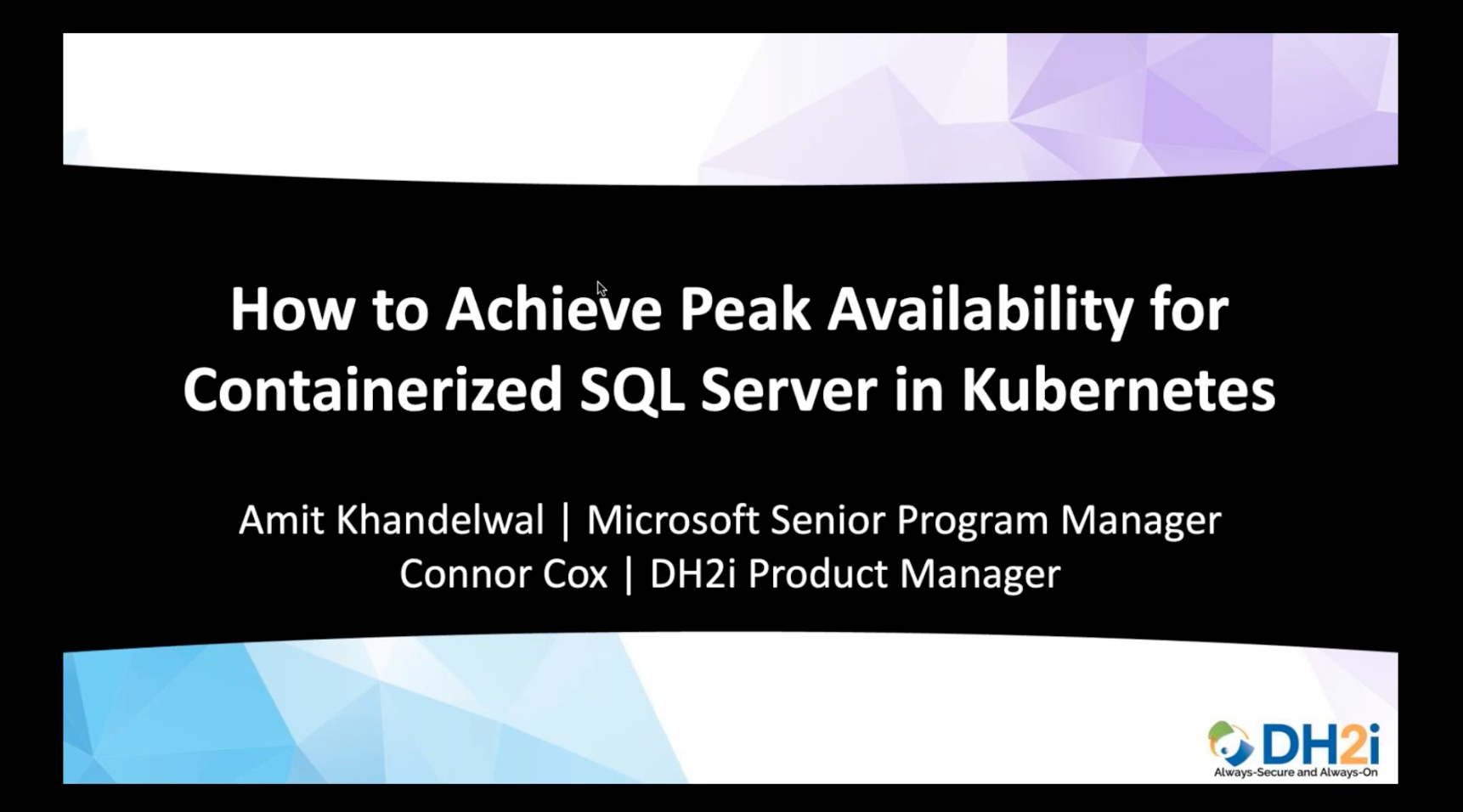 How To Achieve Peak Availability For Containerized Sql Server In Kubernetes Featuring Microsoft